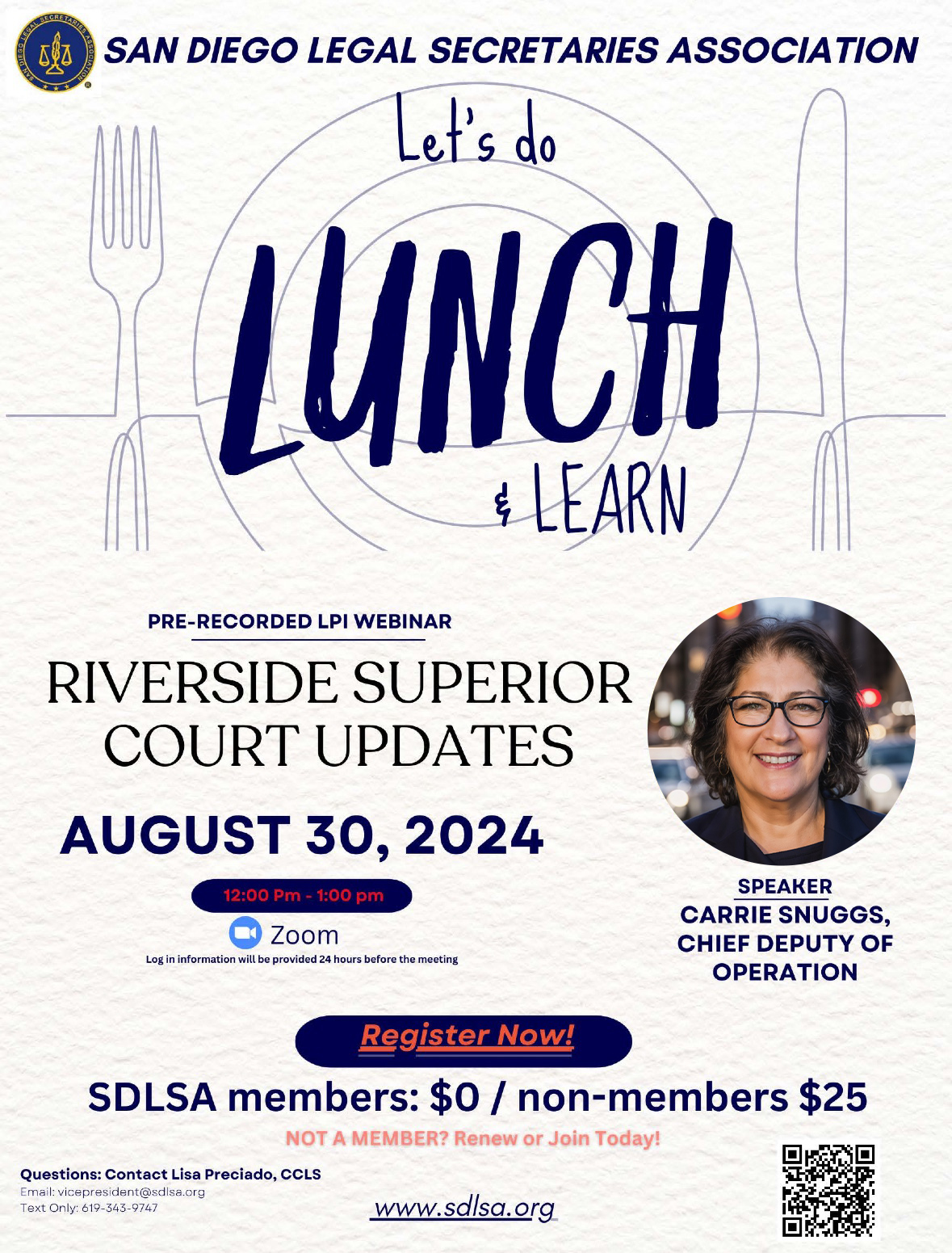 Upcoming Events – San Diego Legal Secretaries Association